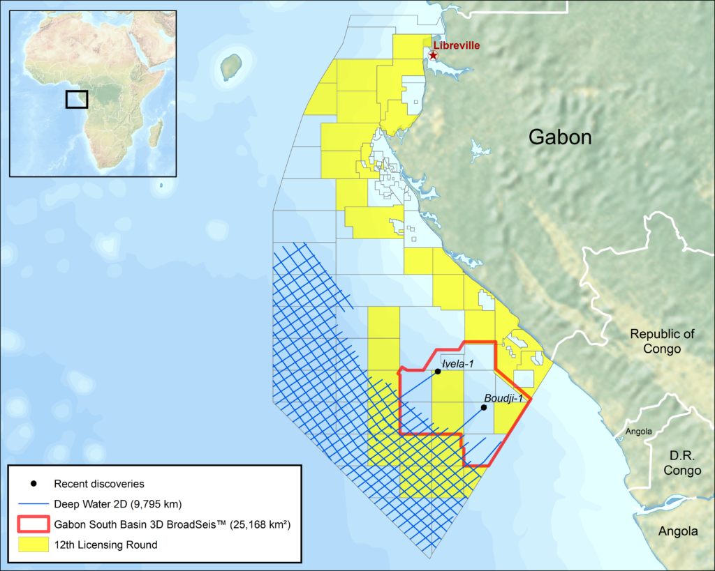 CGG completes 2D survey offshore Gabon - PESA - Energy Geoscience
